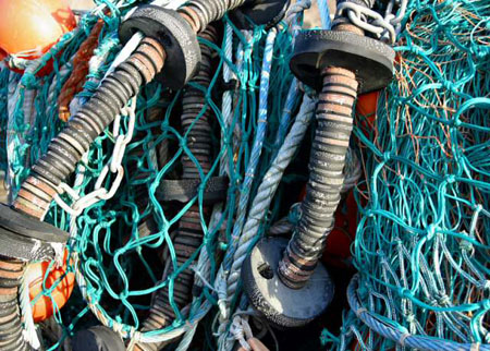 Marine rope and fishnet waterproofing